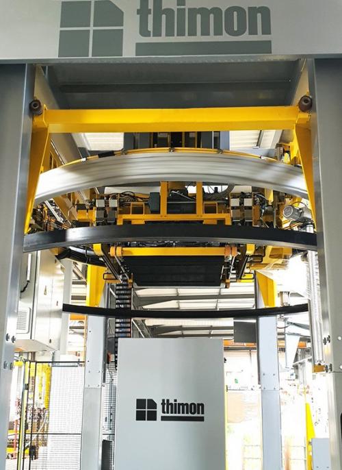 Very high speed automatic ring spiral wrapper SPIDER - Thimon